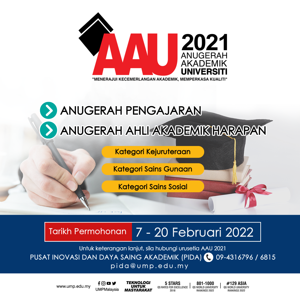 Anugerah Akademik Universiti 2021 | Official Events of Universiti Malaysia Pahang Al-Sultan Abdullah